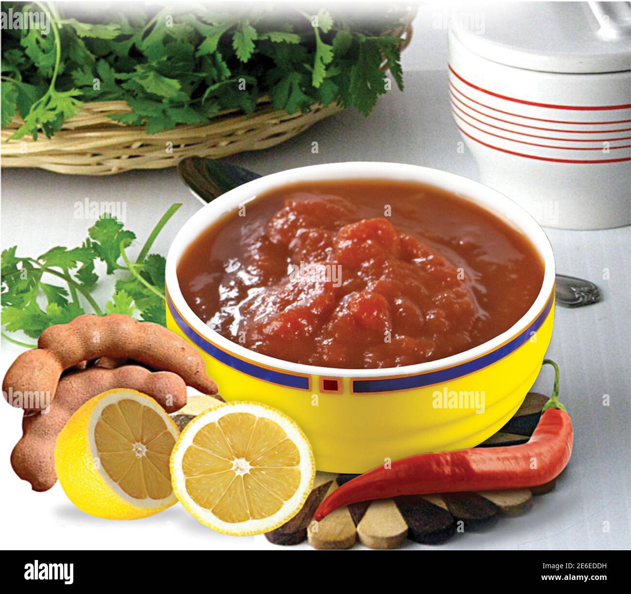 Tamarind Chutney, Tamarind Or Imli Fresh Puree, Paste from Pulp, whole ...