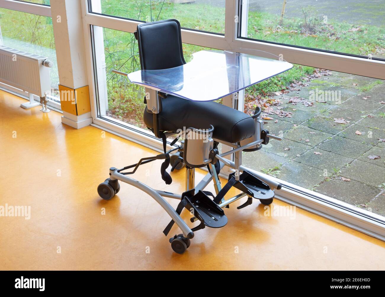 Special chair for disabled children, saddle chair, school Stock Photo ...