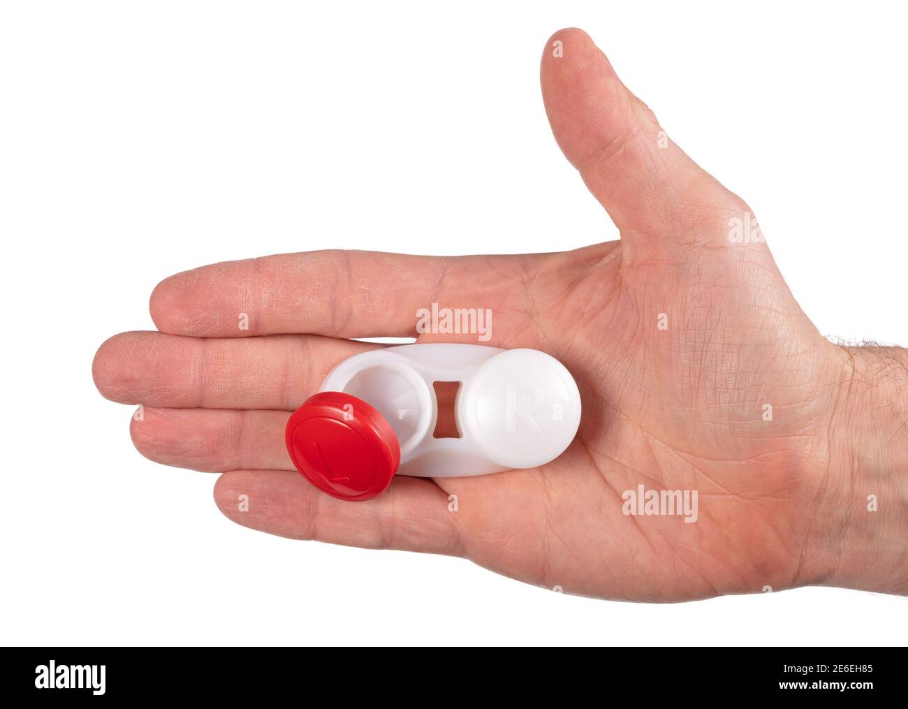 Solution contact lenses on Cut Out Stock Images & Pictures - Alamy