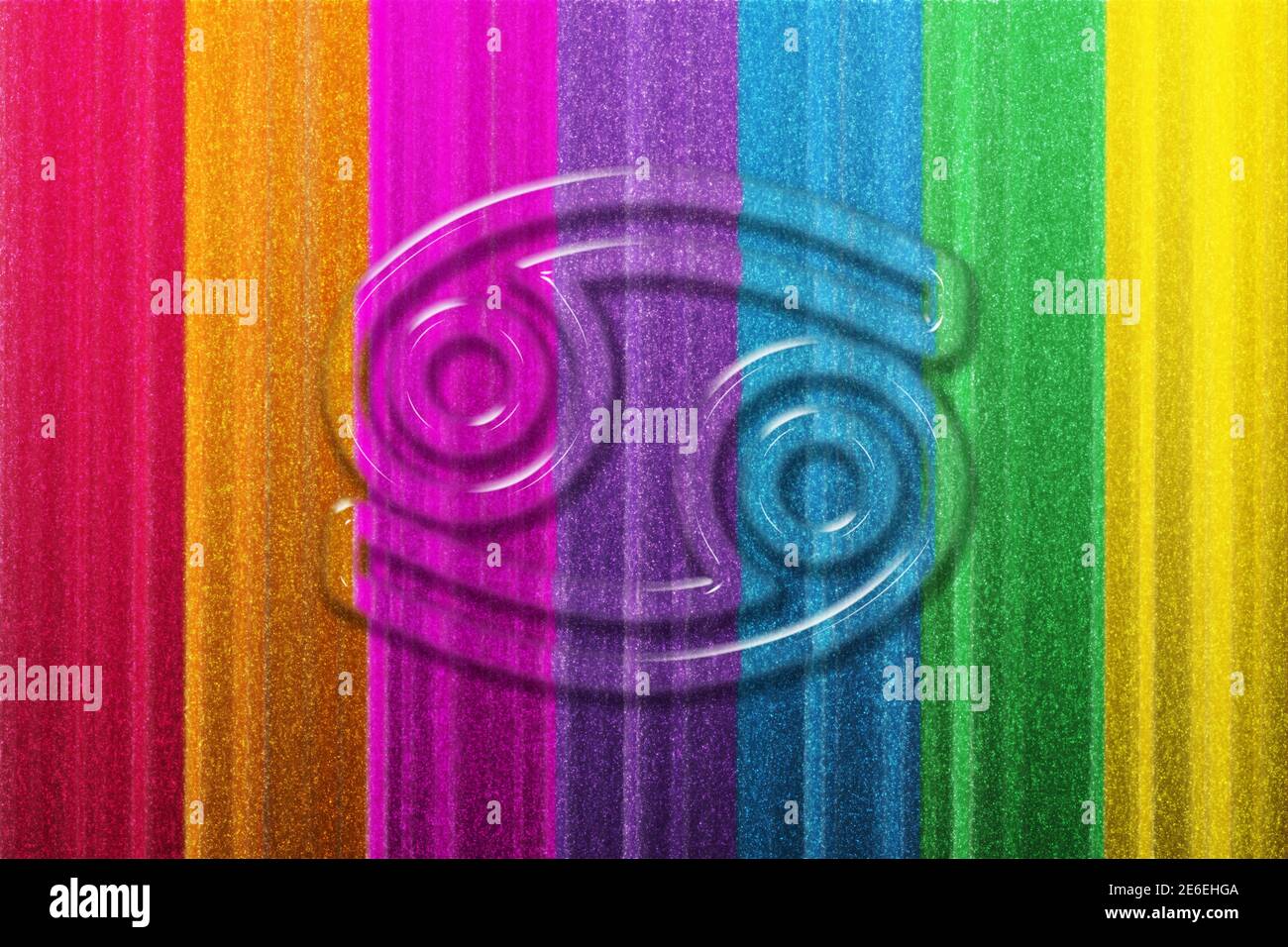 Cancer zodiac sign, Colorful Horoscope, Horoscope Astrology background ...