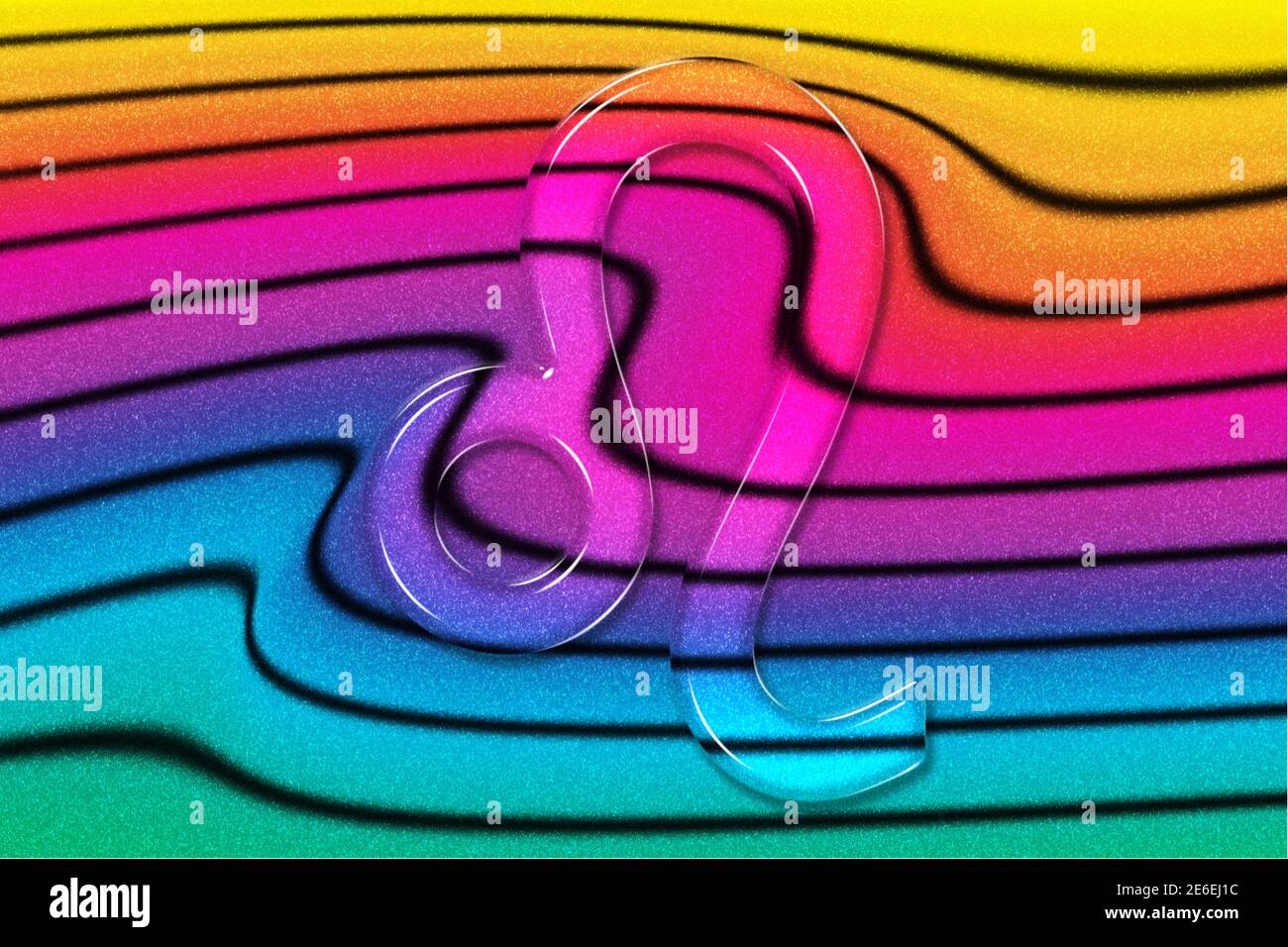 Leo zodiac sign, Colorful Horoscope, Horoscope Astrology background ...