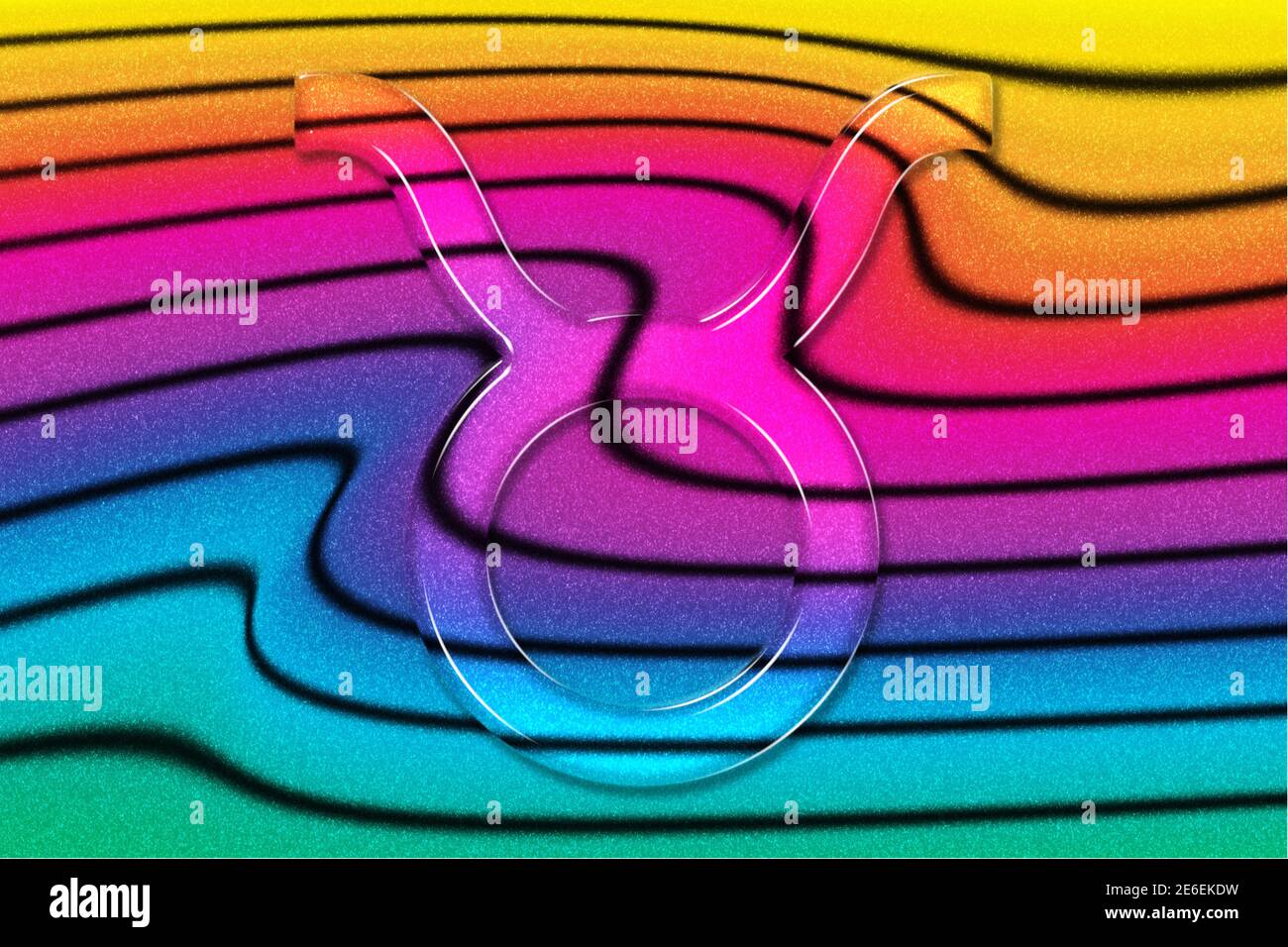 Taurus zodiac sign, Colorful Horoscope, Horoscope Astrology background ...