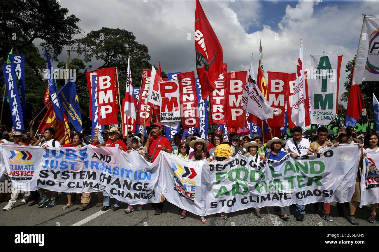 Filipino environmental activists protest in hi-res stock photography ...