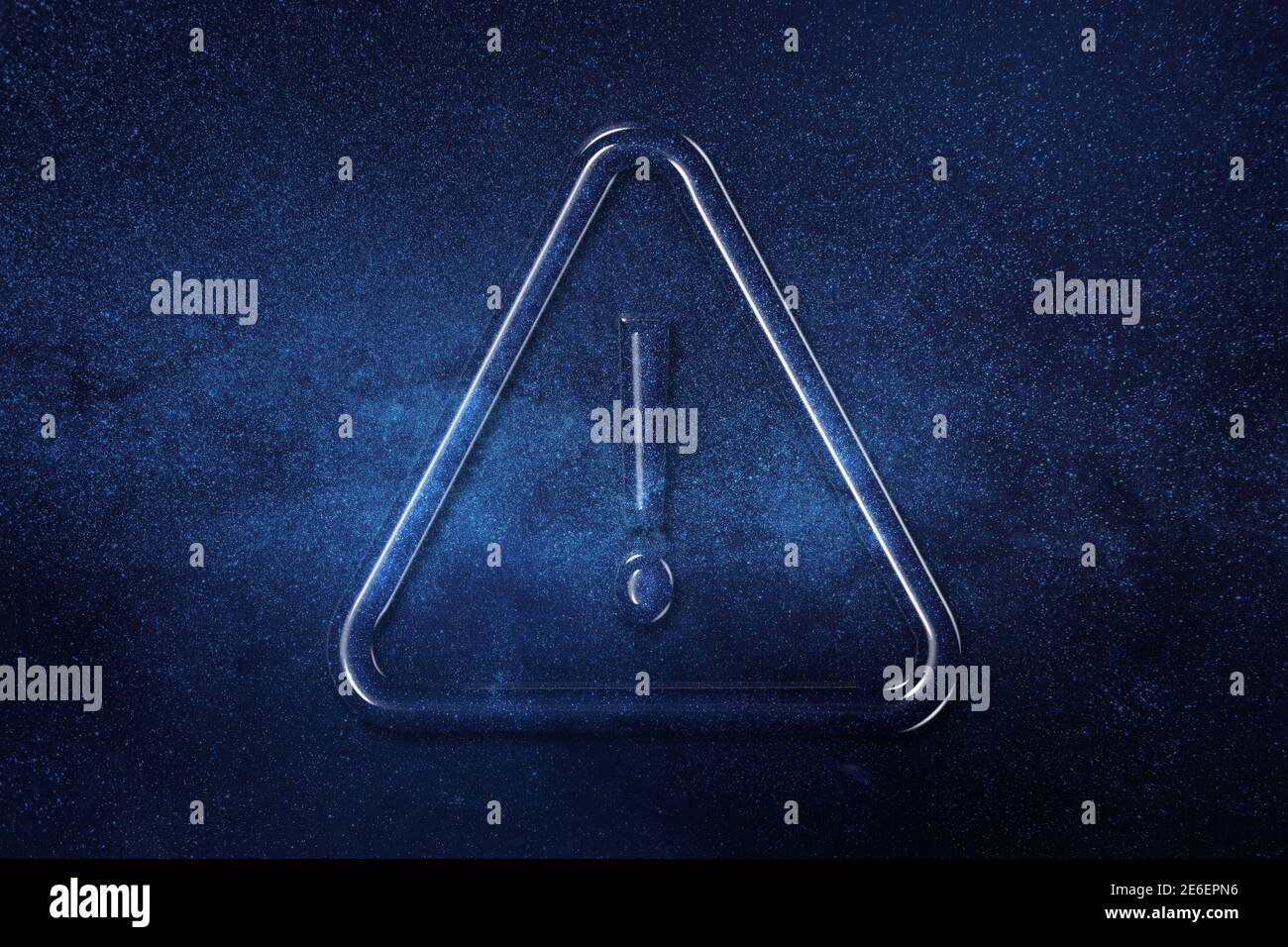 Danger sign, Hazard warning attention sign, space background Stock ...