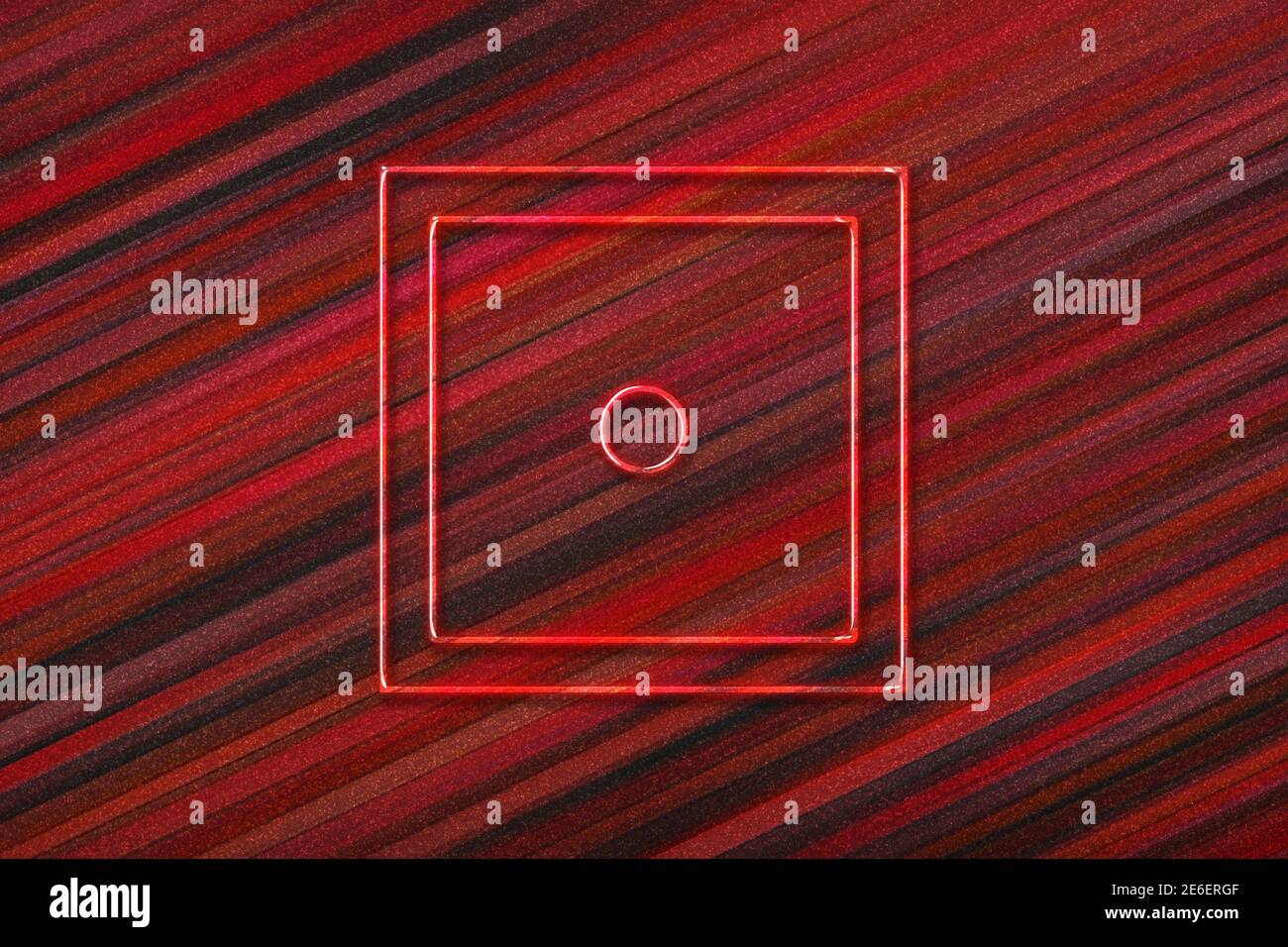 Dice One at top, Die Symbol, red background Stock Photo - Alamy