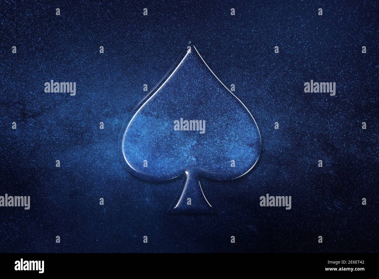 Spade card symbol, playing cards symbol, space background Stock Photo ...