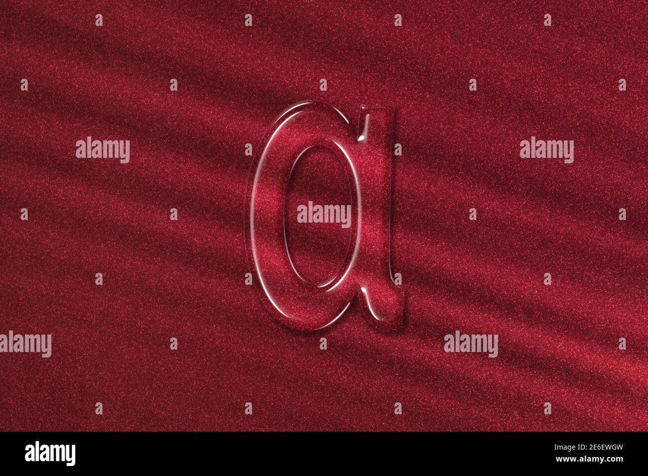 Alpha sign. alpha letter, Greek Alphabet Symbol, red background Stock ...