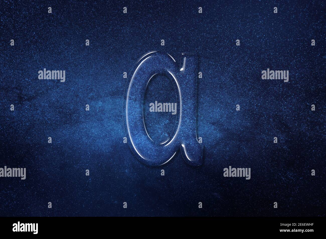Alpha sign. alpha letter, Greek Alphabet Symbol, space background Stock ...