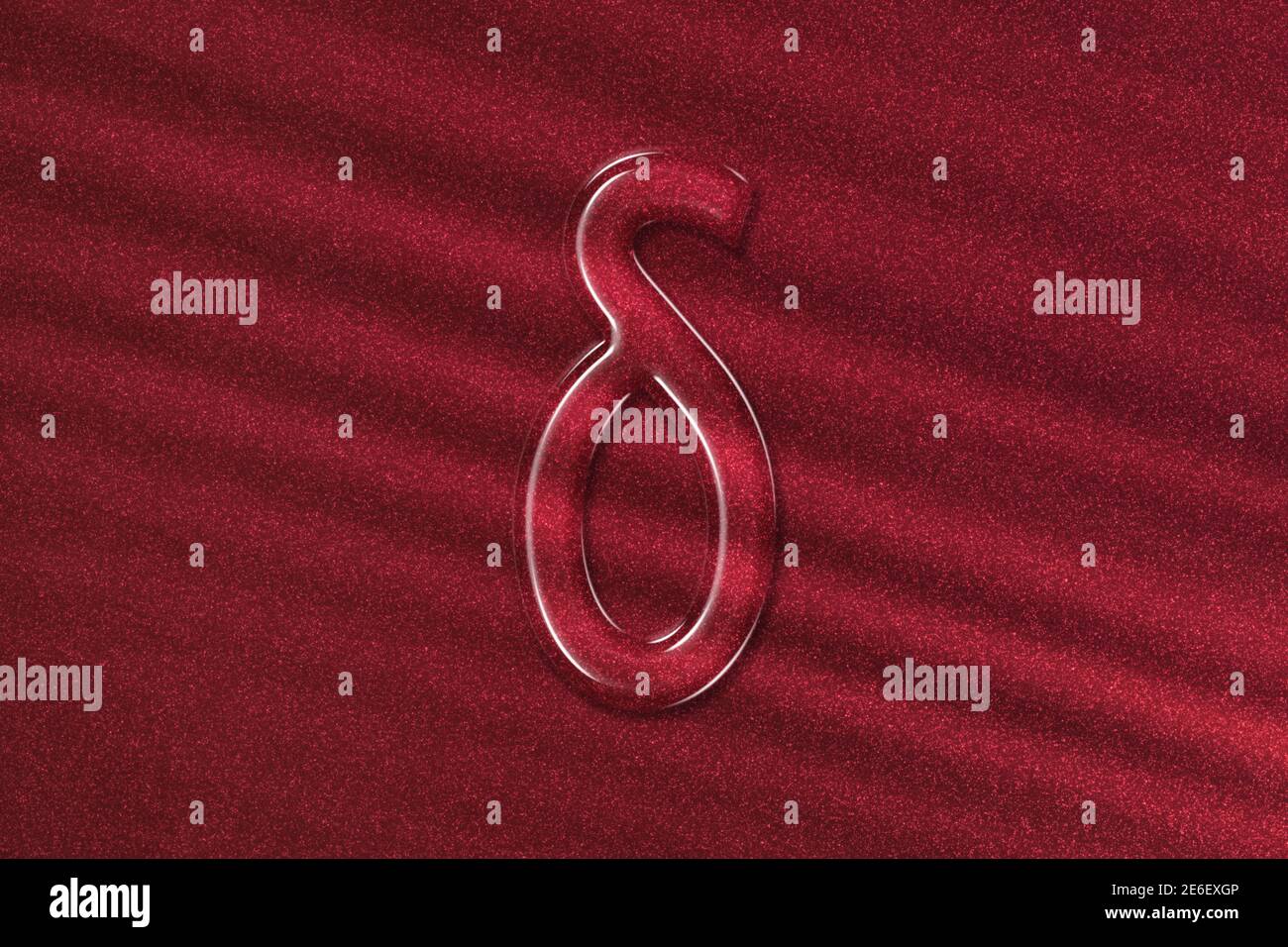 Delta sign. Delta letter, Greek alphabet Symbol, red background Stock ...