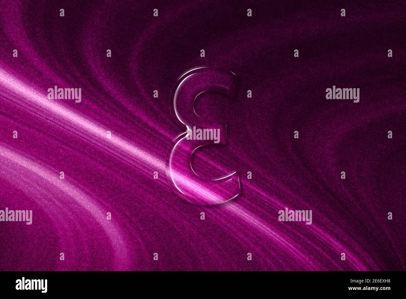 Epsilon sign. Epsilon letter, Greek alphabet Symbol, magenta background ...