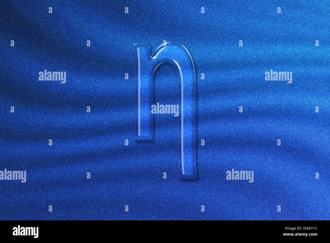 Eta sign. Eta letter, Greek alphabet Symbol, blue glitter background ...