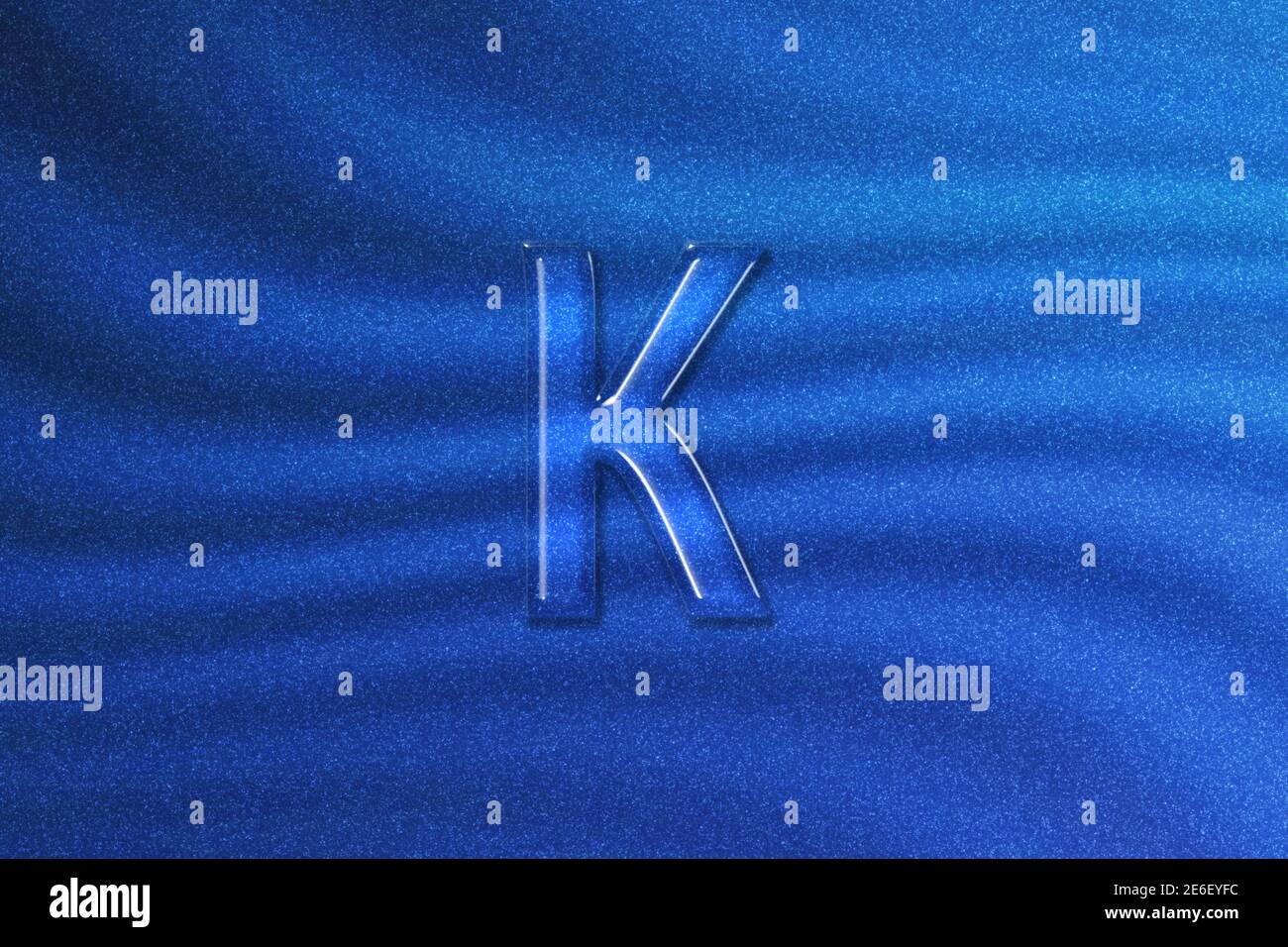 Kappa sign. Kappa letter, Greek alphabet Symbol, blue glitter ...