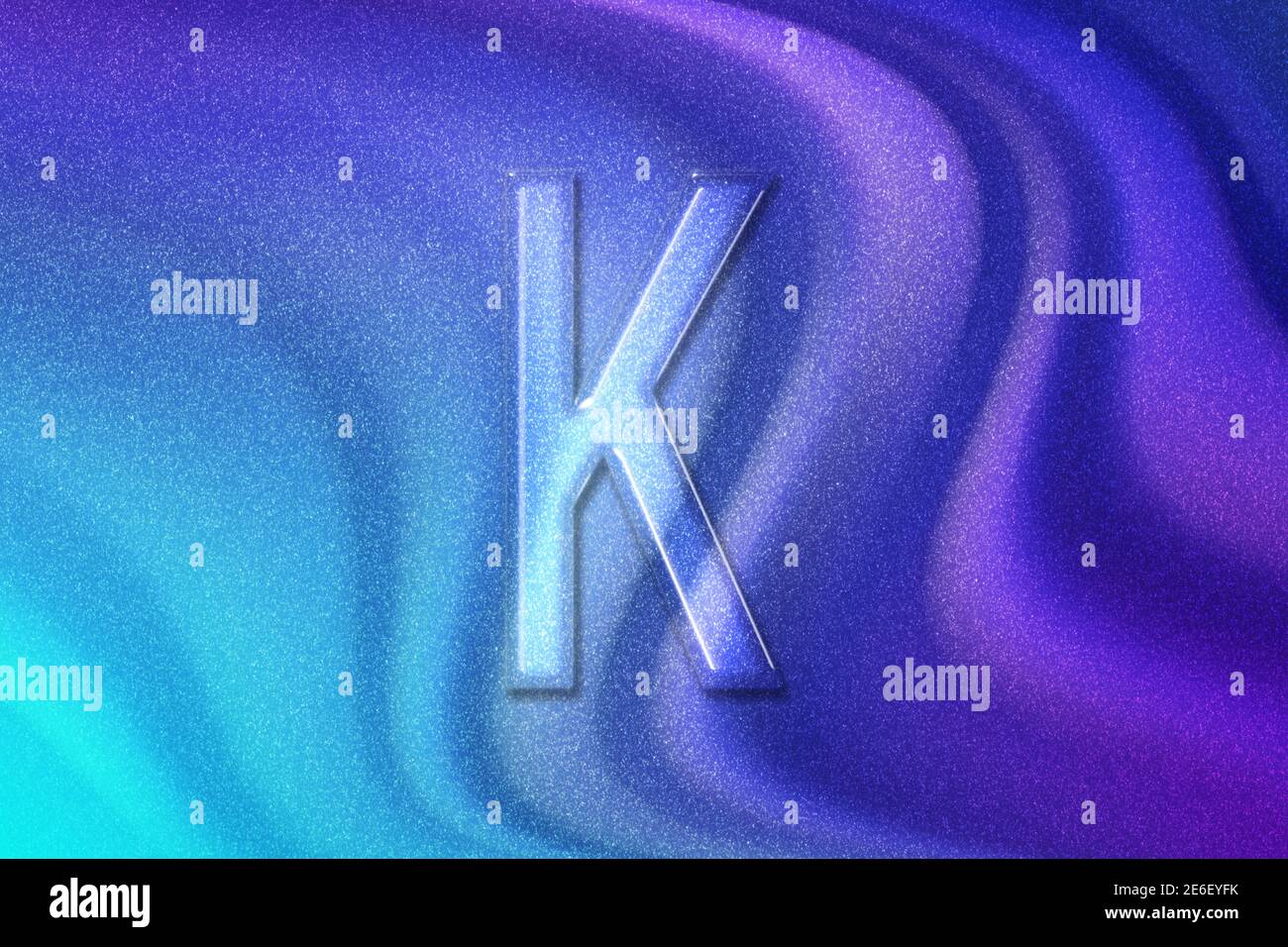 Kappa sign. Kappa letter, Greek alphabet Symbol, violet violet blue ...