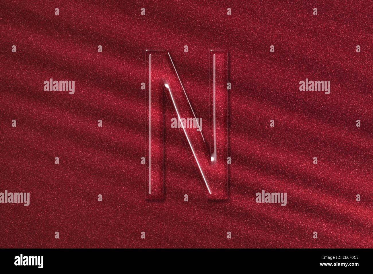 Nu sign. Nu letter, Greek alphabet Symbol, red background Stock Photo ...