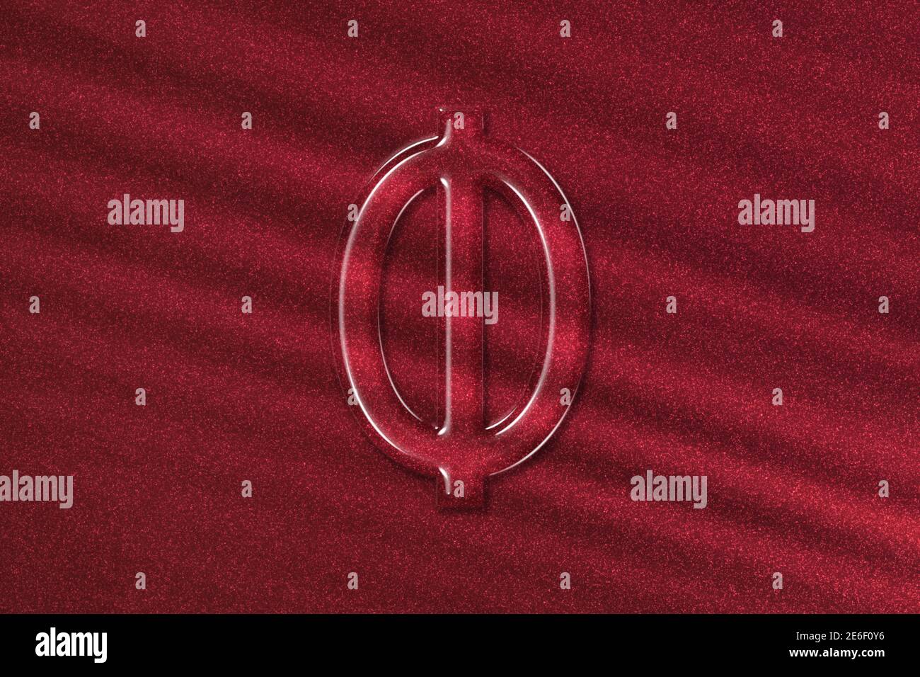 Phi sign. Phi letter, Greek alphabet Symbol, red background Stock Photo ...