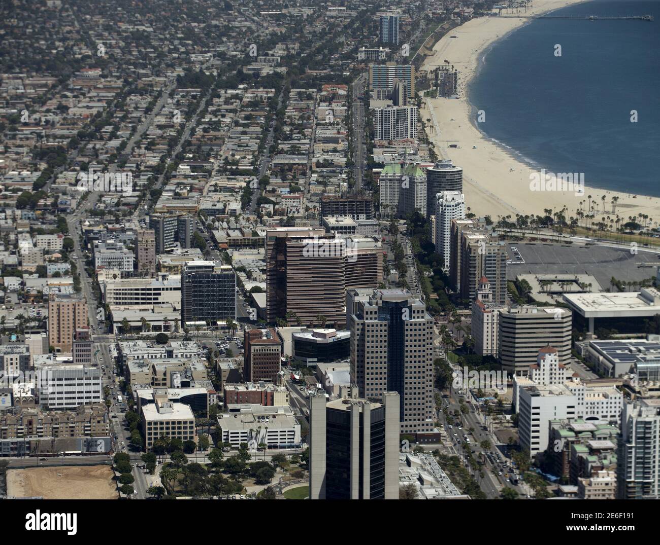 Aerial Photograph Long Beach California High Resolution Stock ...