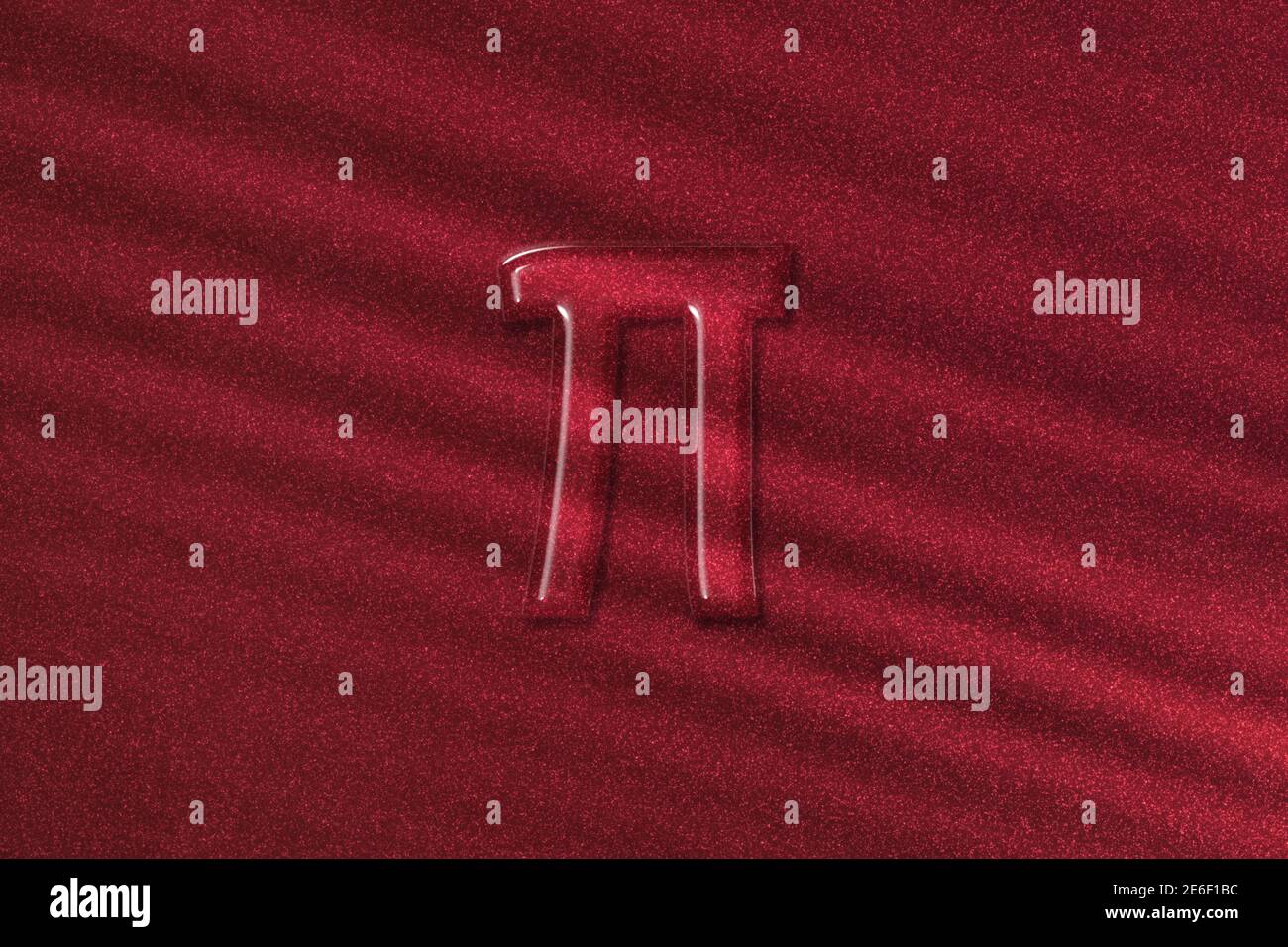 Pi sign. Pi letter, Greek alphabet Symbol, red background Stock Photo ...