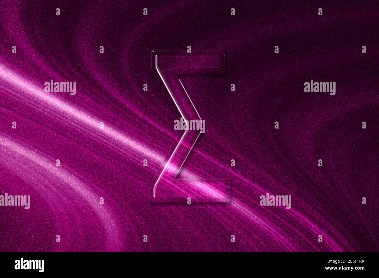 Sigma sign. Sigma letter, Greek alphabet Symbol, magenta background ...