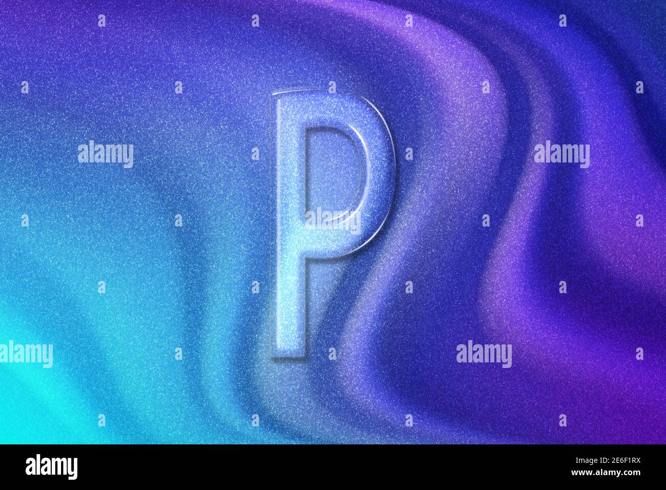 Rho sign. Rho letter, Greek alphabet Symbol, violet violet blue ...