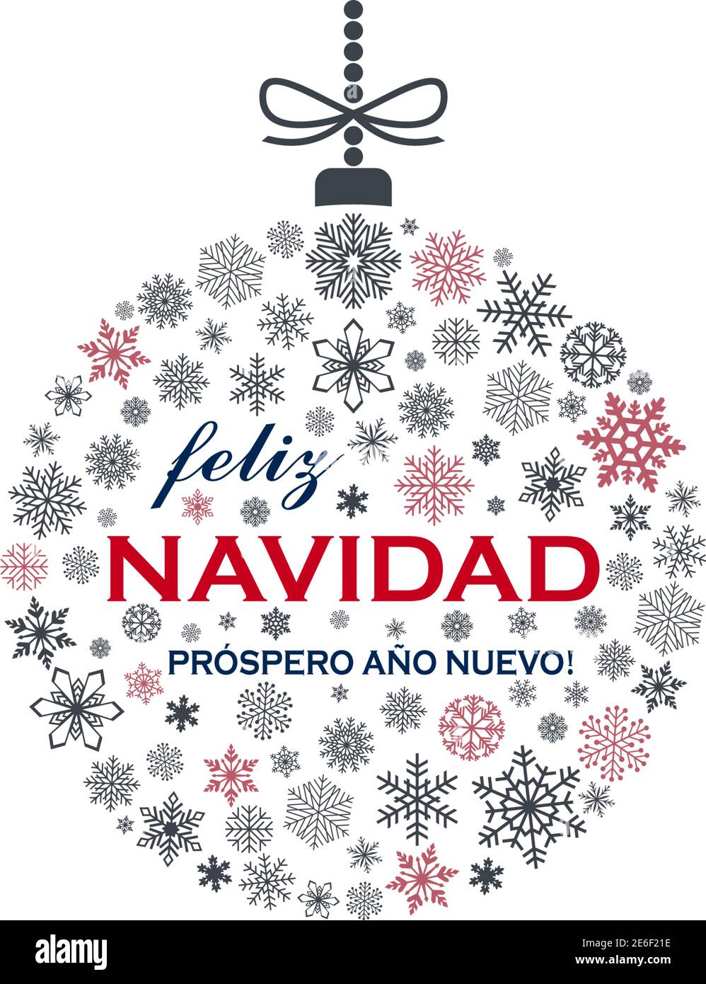 Feliz Navidad Y Prospero Ano Nuevo Clipart
