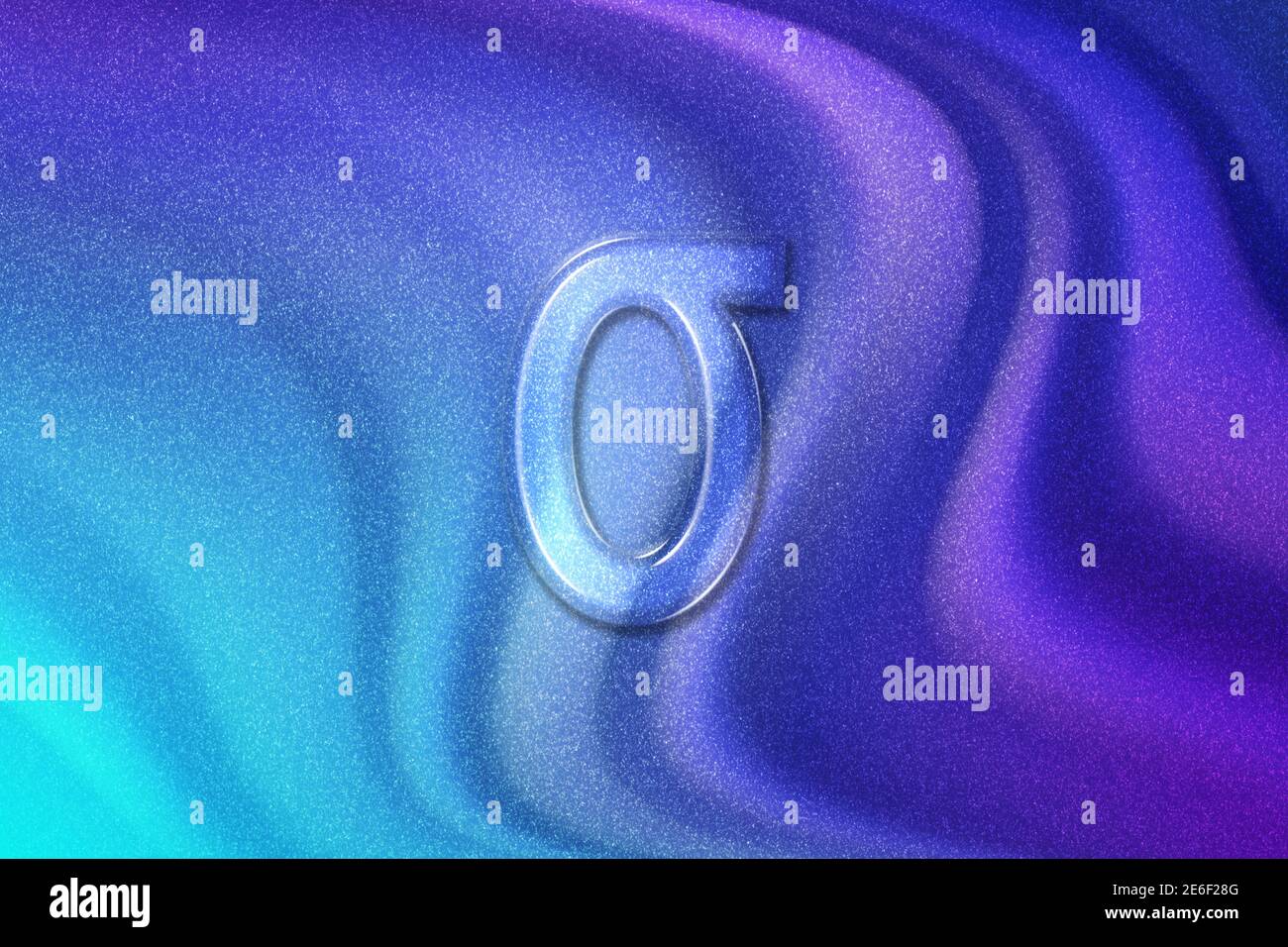 Blue Sigma Greek Letter