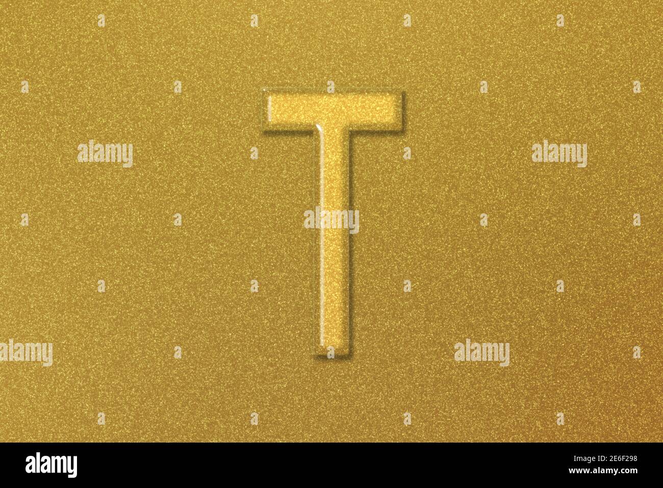 Tau sign. Tau letter, Greek alphabet Symbol, gold background Stock ...