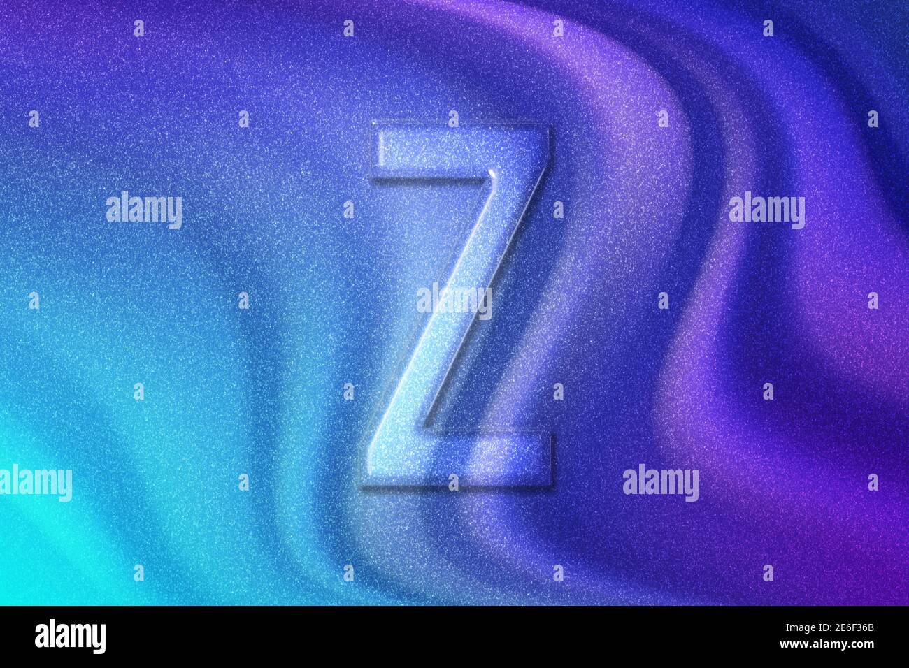 Zeta sign. Zeta letter, Greek alphabet Symbol, violet violet blue ...