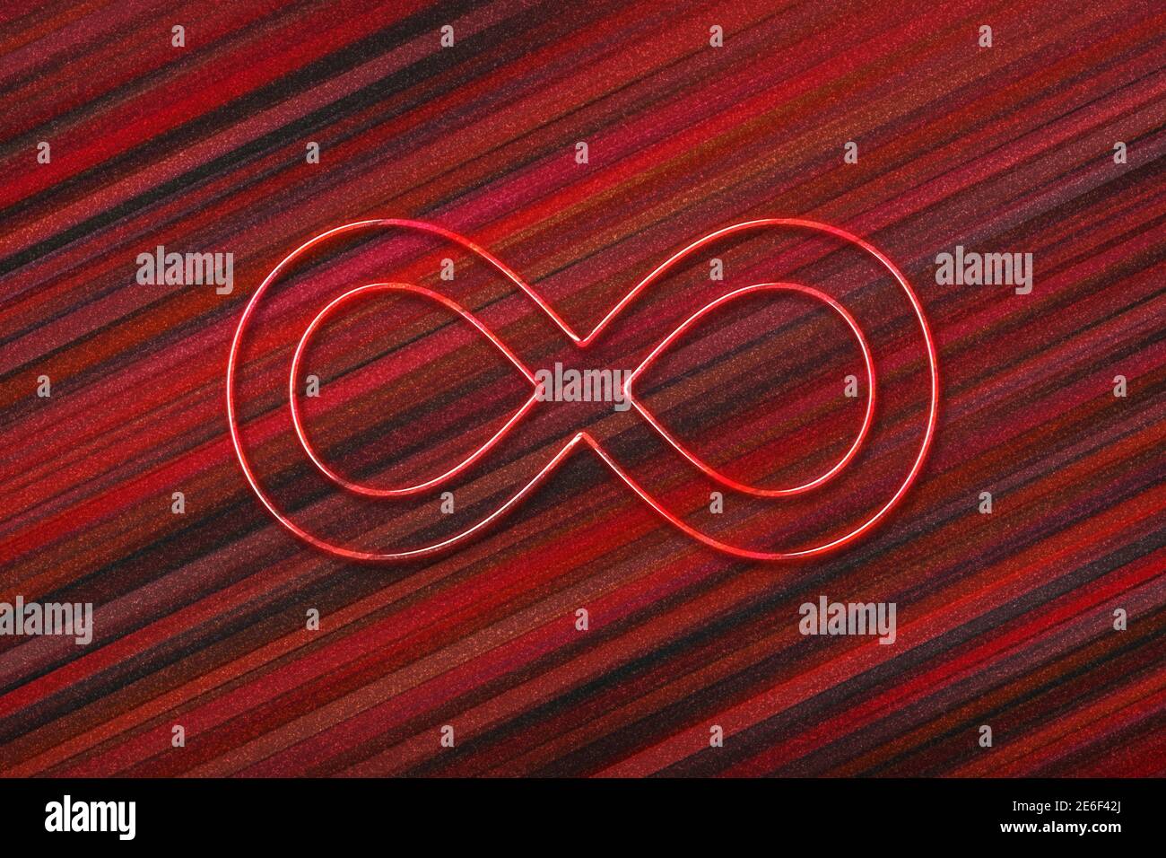 Infinity symbol, Eternal, Endless, Infinity sign, red background Stock ...