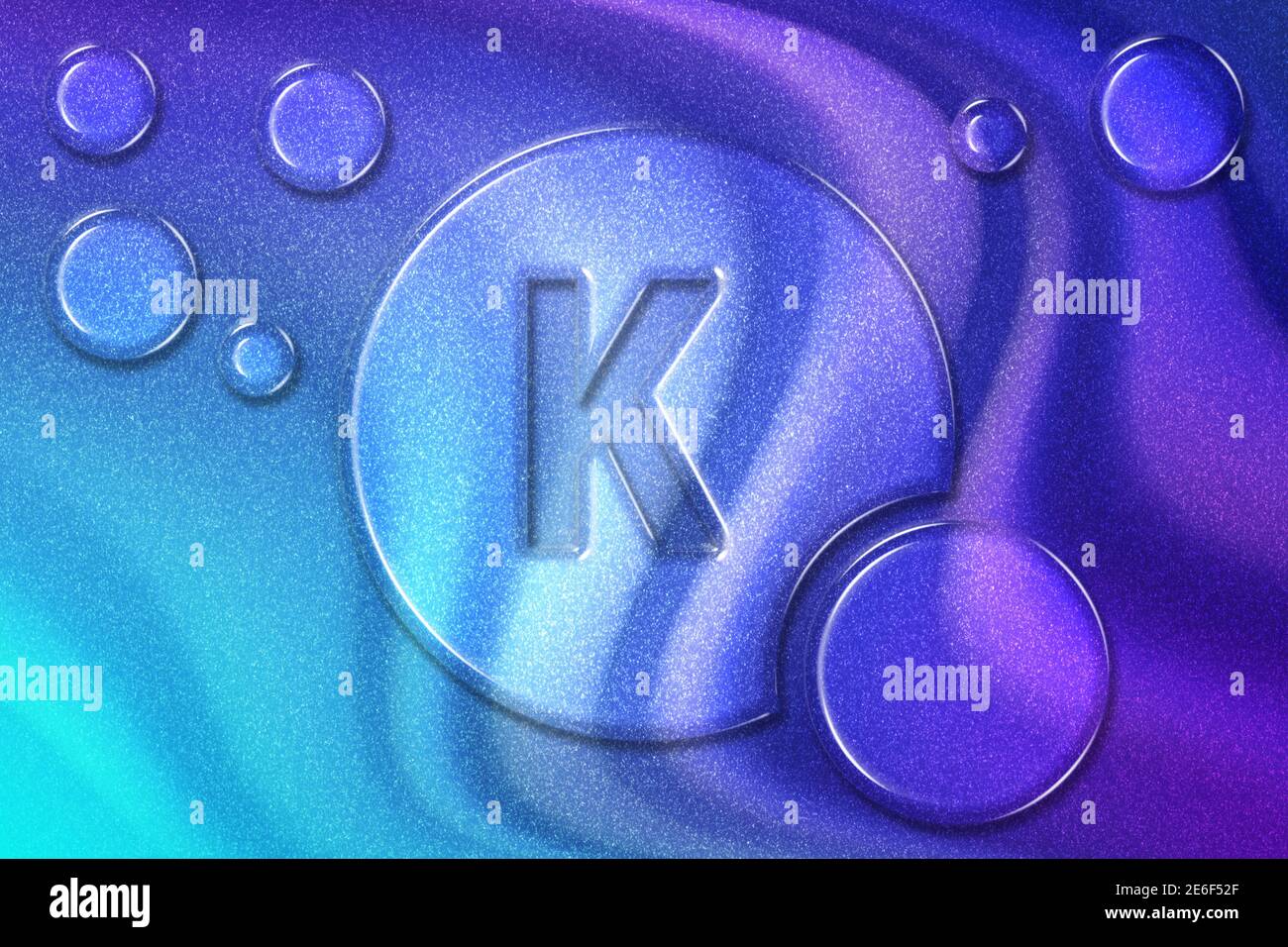 Element K Potassium, Mineral Vitamin complex dietary supplement, violet ...