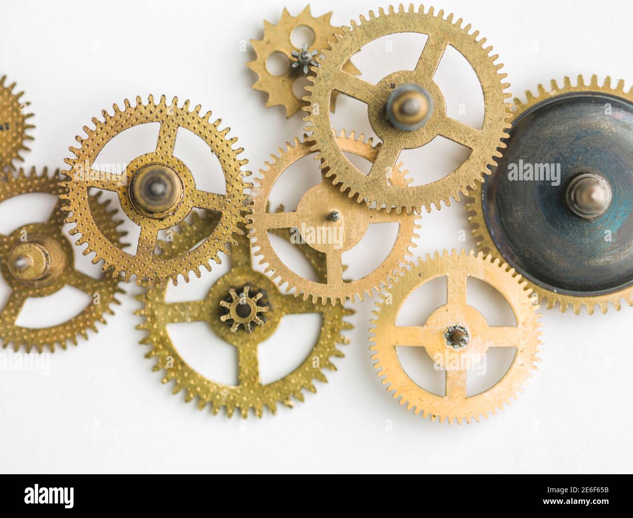 Collage gears clock hi-res stock photography and images - Alamy