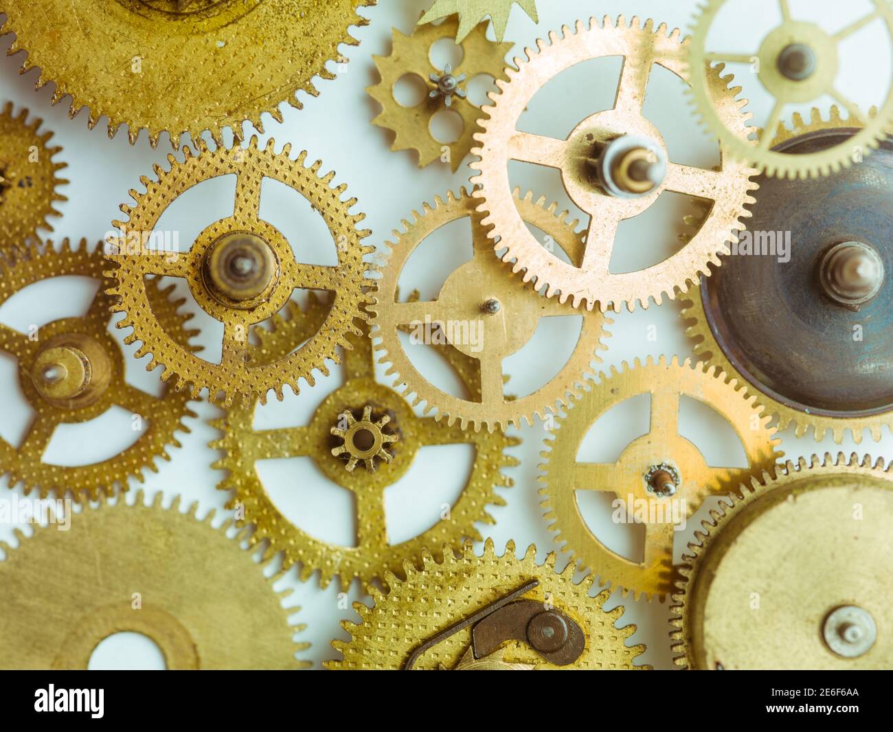 Cog cogs brass hi-res stock photography and images - Alamy