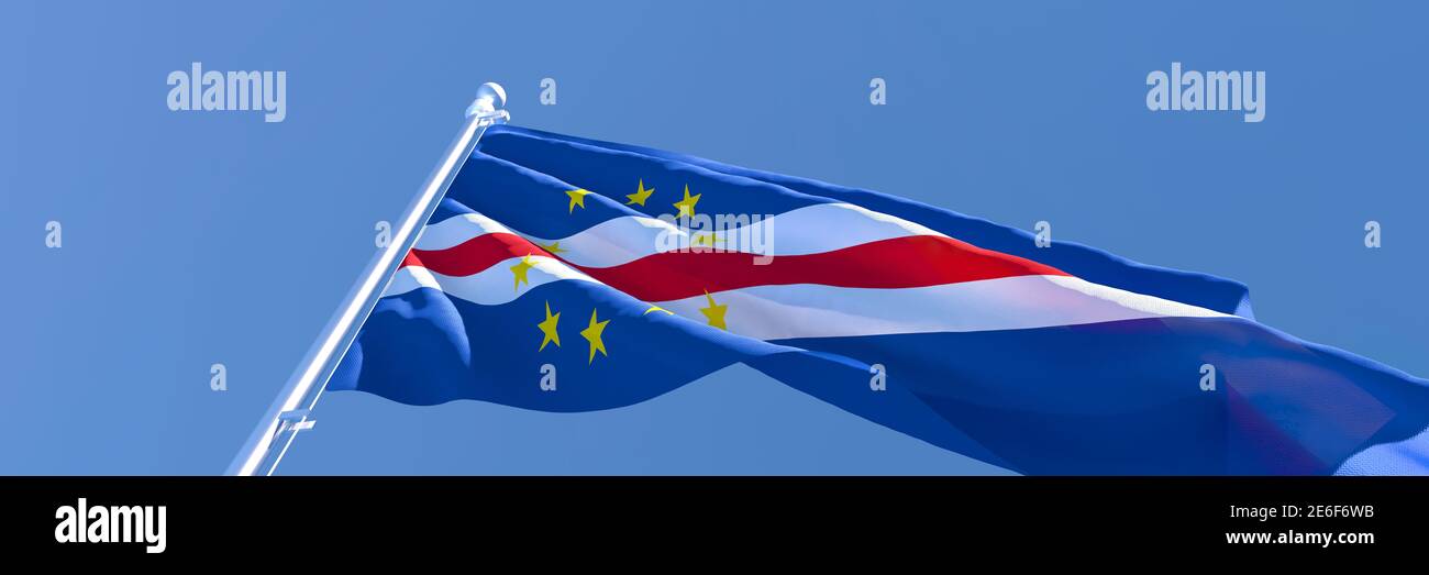 Flag country cape verde flutters hi-res stock photography and images ...