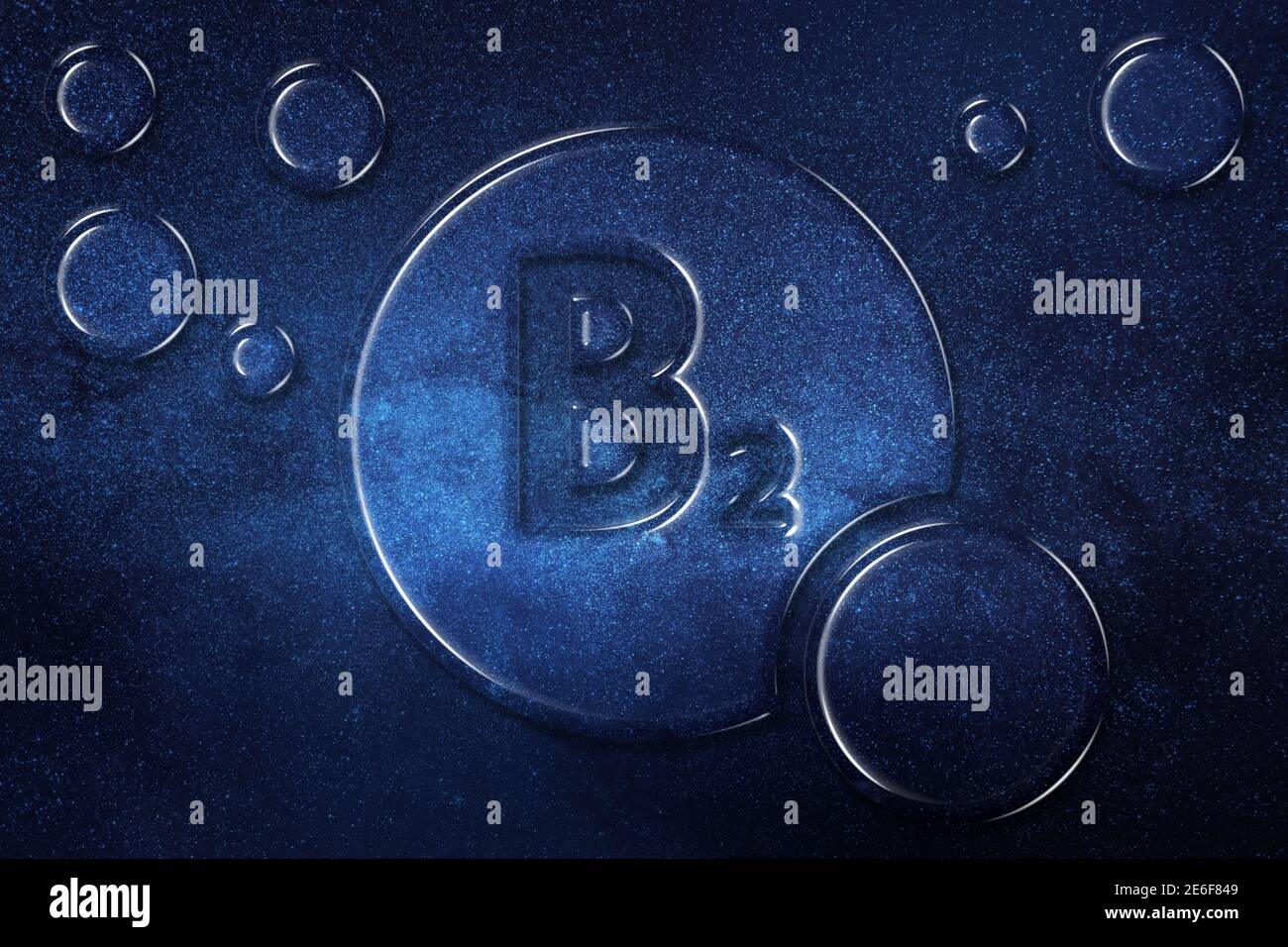 Vitamin B2 health Symbol, vitamin Concept, Riboflavin, important for ...