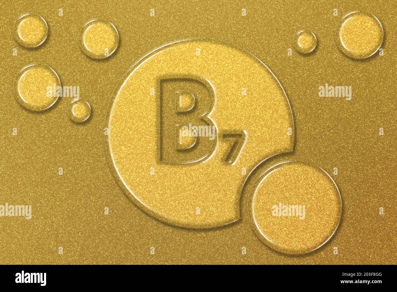 Vitamin B7 health Symbol, vitamin Concept, biotin, metabolism function ...