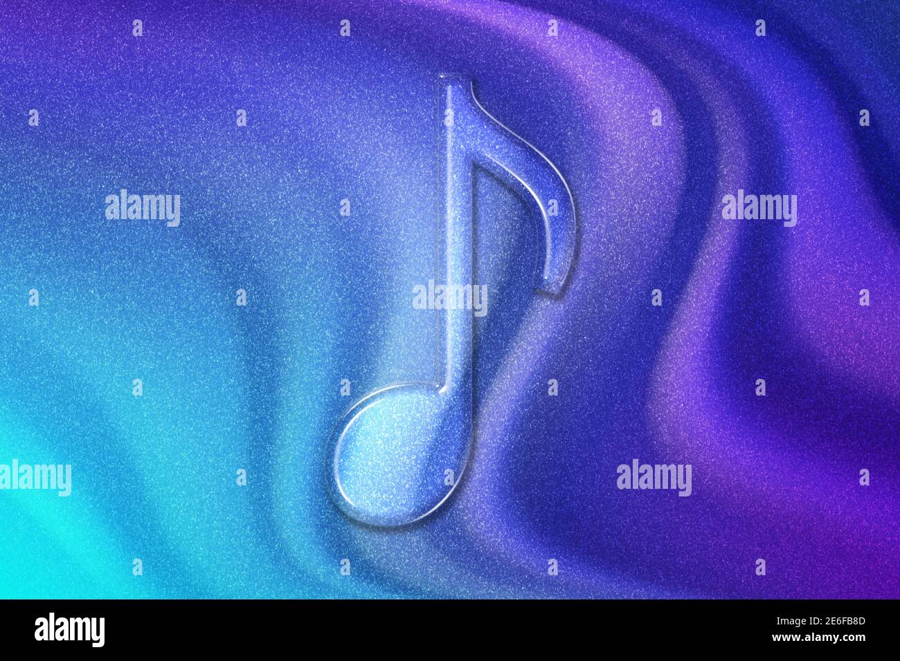 Eighth note symbol, Music Background, violet violet blue background ...