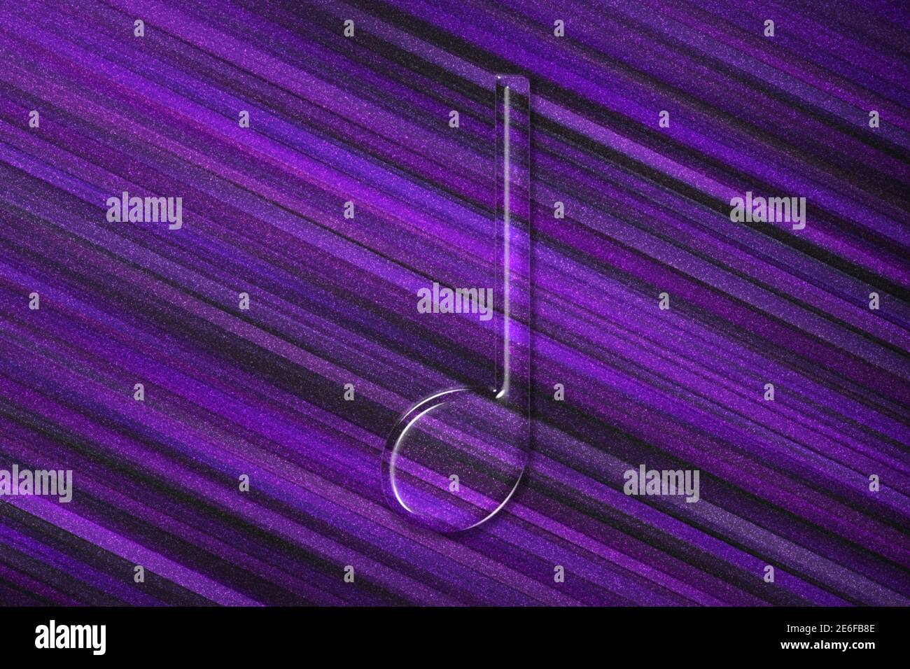 Quarter note symbol, Music Background, violet background Stock Photo ...