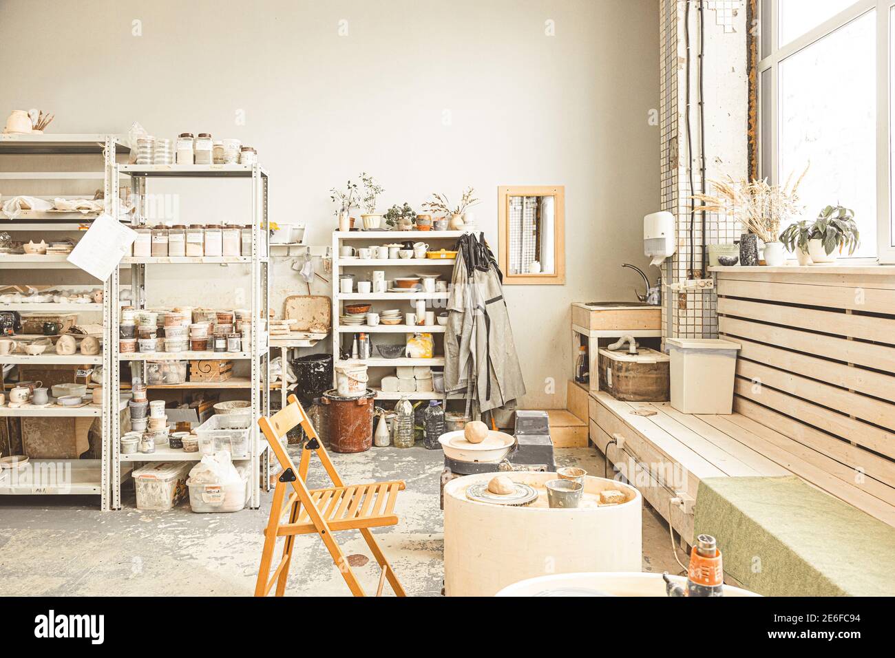 Pottery workshop interior hi-res stock photography and images - Alamy