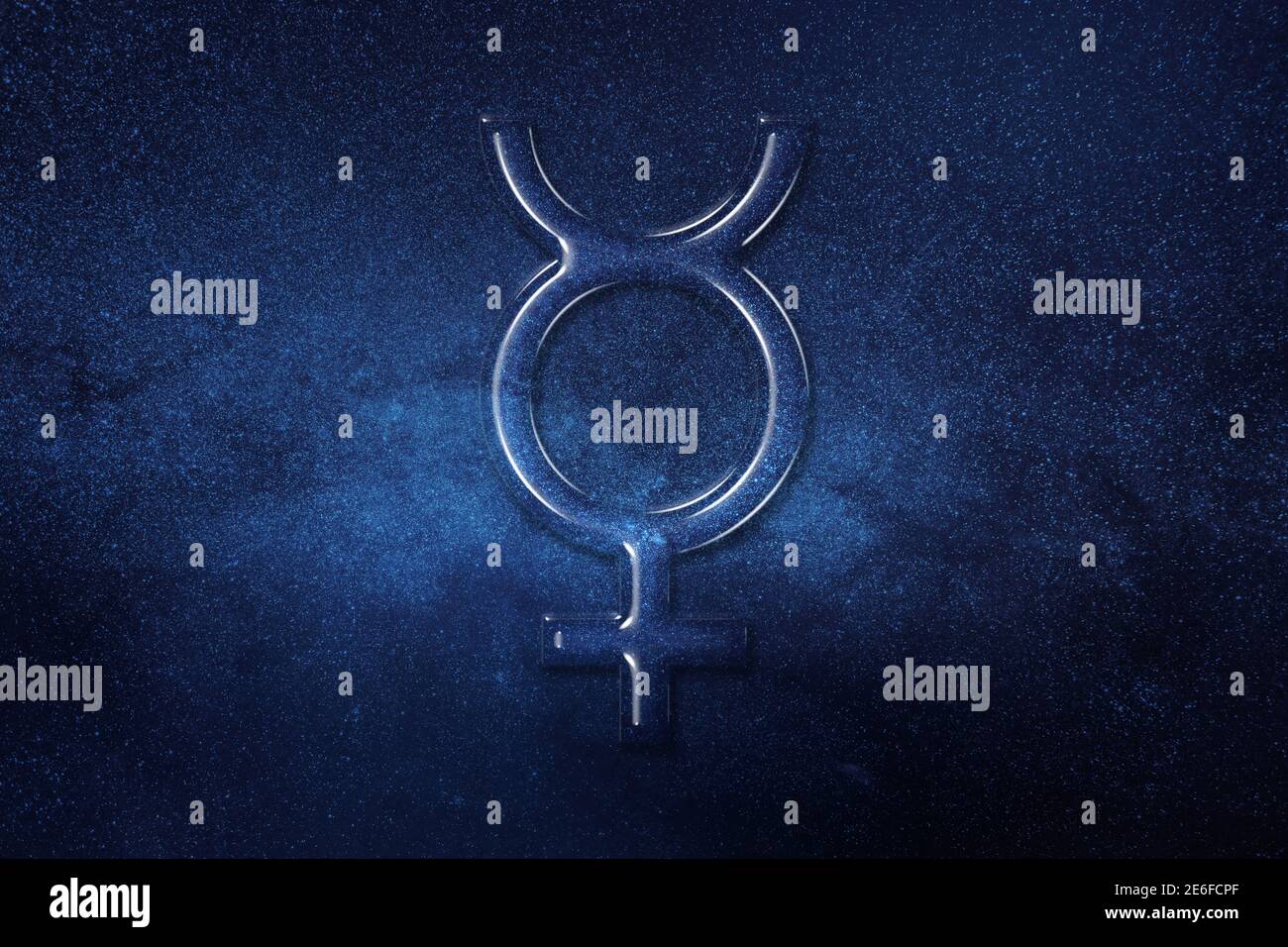 Symbol of Pluto, Pluto Sign, astrology Pluto planet, space background ...