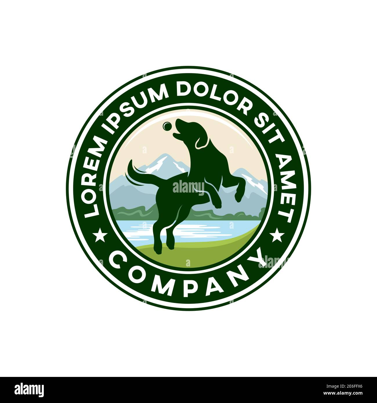 Modern dog labrador logo Stock Vector Image & Art - Alamy