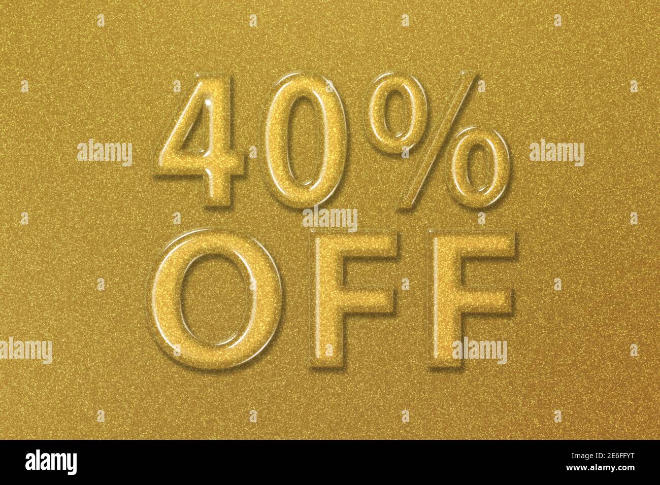 Sale and discount Price off tag, label or badge, 40 percent sale, gold ...