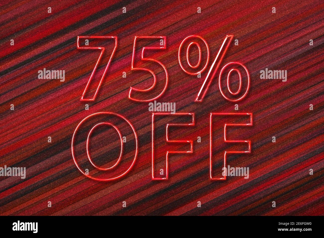 Sale and discount Price off tag, label or badge, 75 percent sale, red ...