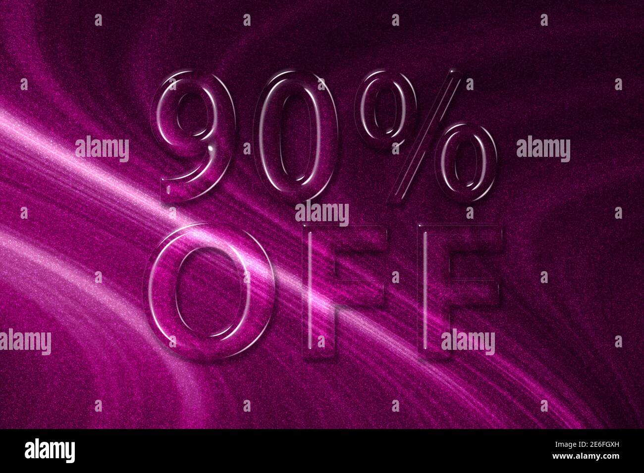 90% off discount sticker hi-res stock photography and images - Alamy