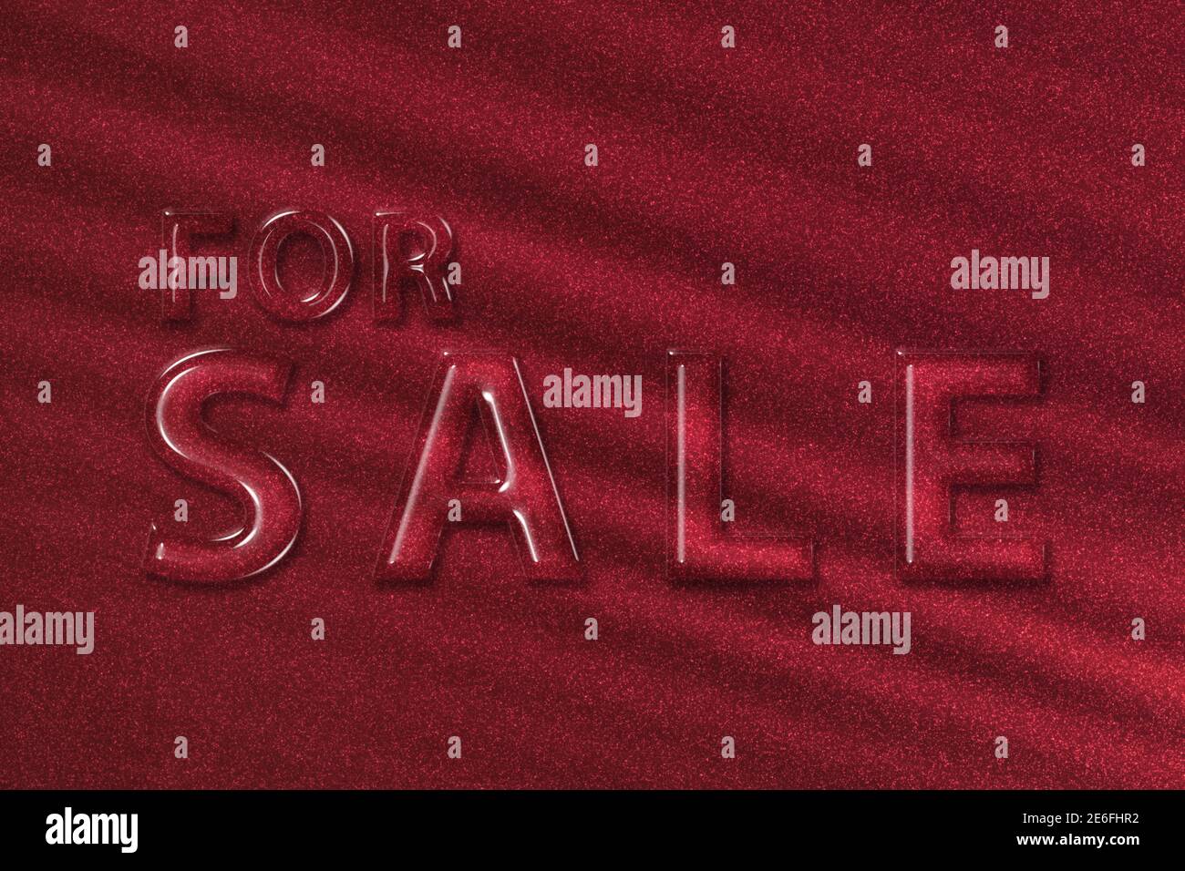 For Sale Sign, Real estate sign, red background Stock Photo - Alamy