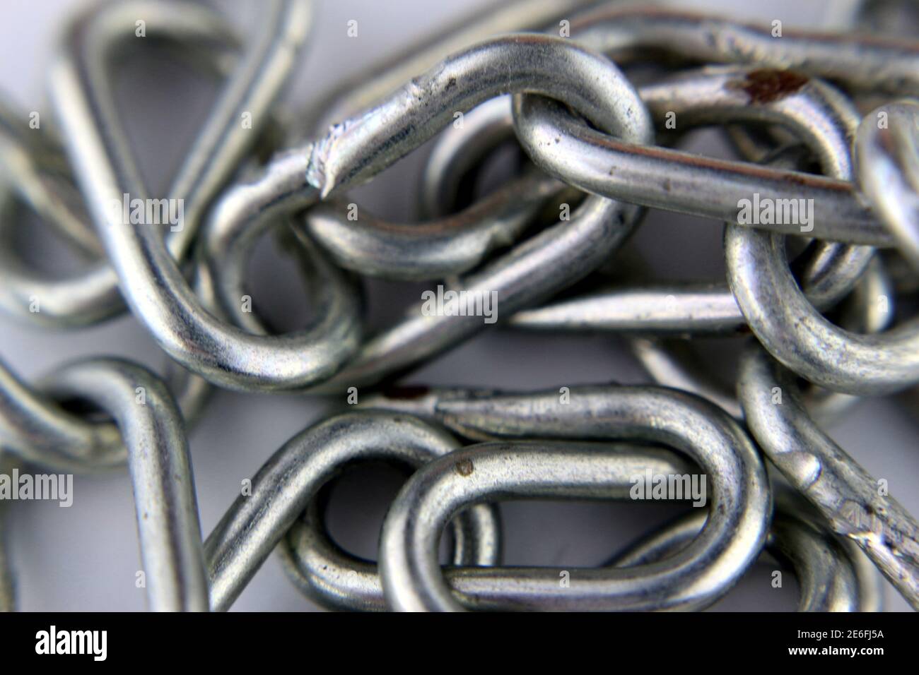 Metal Chain isolated on white background Stock Photo - Alamy