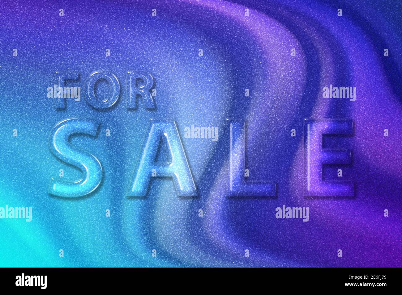 For Sale Sign, Real estate sign, violet violet blue background Stock ...