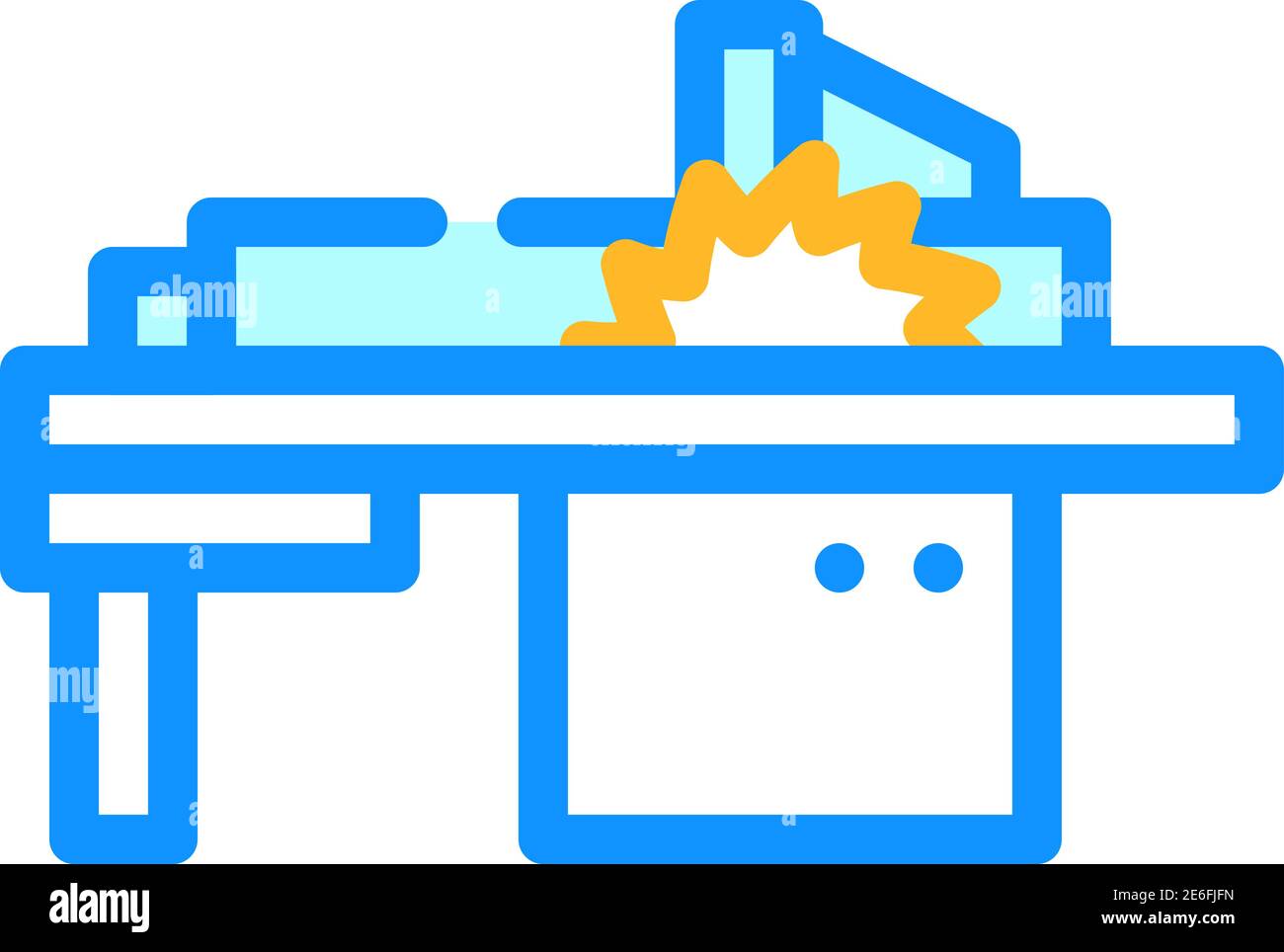 saw panel machine color icon vector illustration Stock Vector Image ...