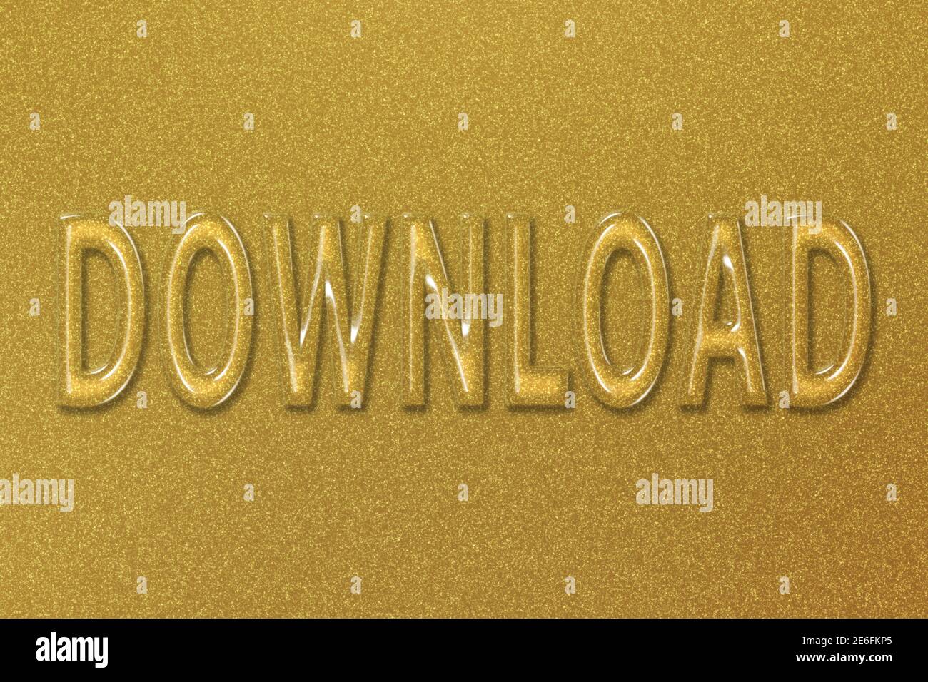 Download Text, downloading sharing concept, IT technology, gold ...