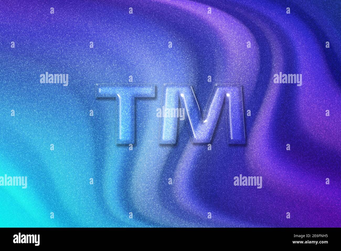 Trade Mark sign, Legal Identity, TM symbol, violet violet blue ...