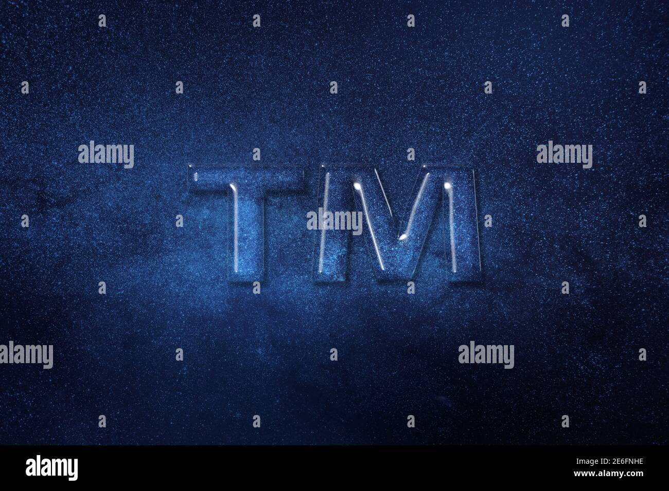 Trade Mark sign, Legal Identity, TM symbol, space background Stock ...