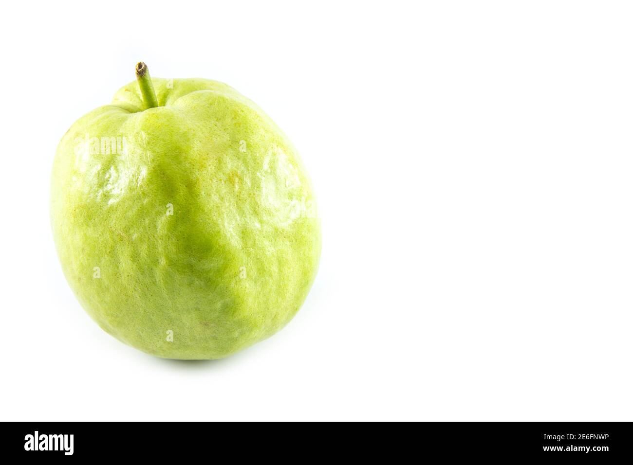 fresh guava on white background Stock Photo - Alamy